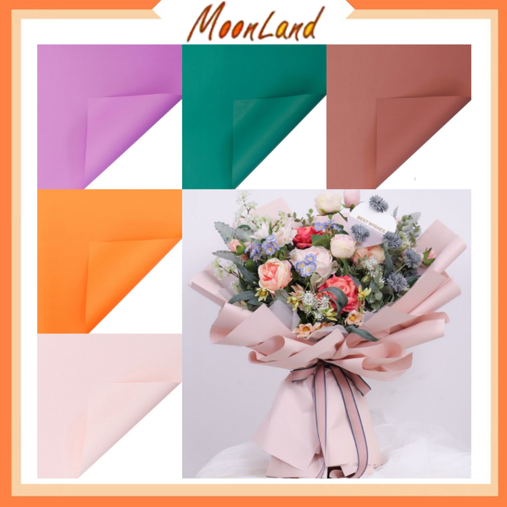 Jual Flower Wrapping Paper Kertas Buket Bunga Polos Korea Cellophane ...