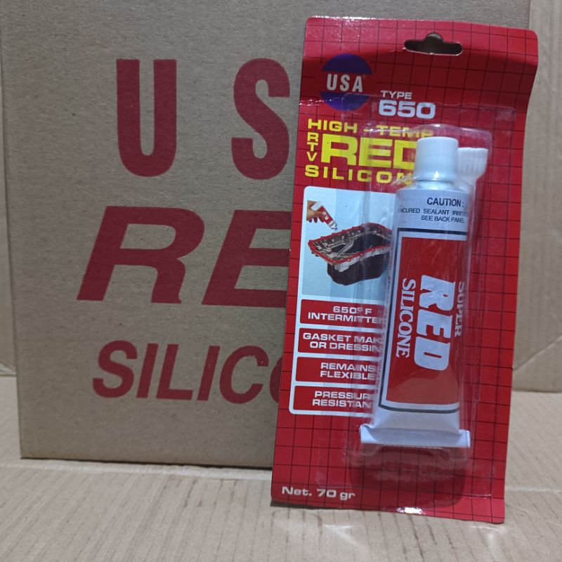 Jual Lem Red Silicon USA Type 650 High-Temp/Tahan Panas Ukuran Besar ...