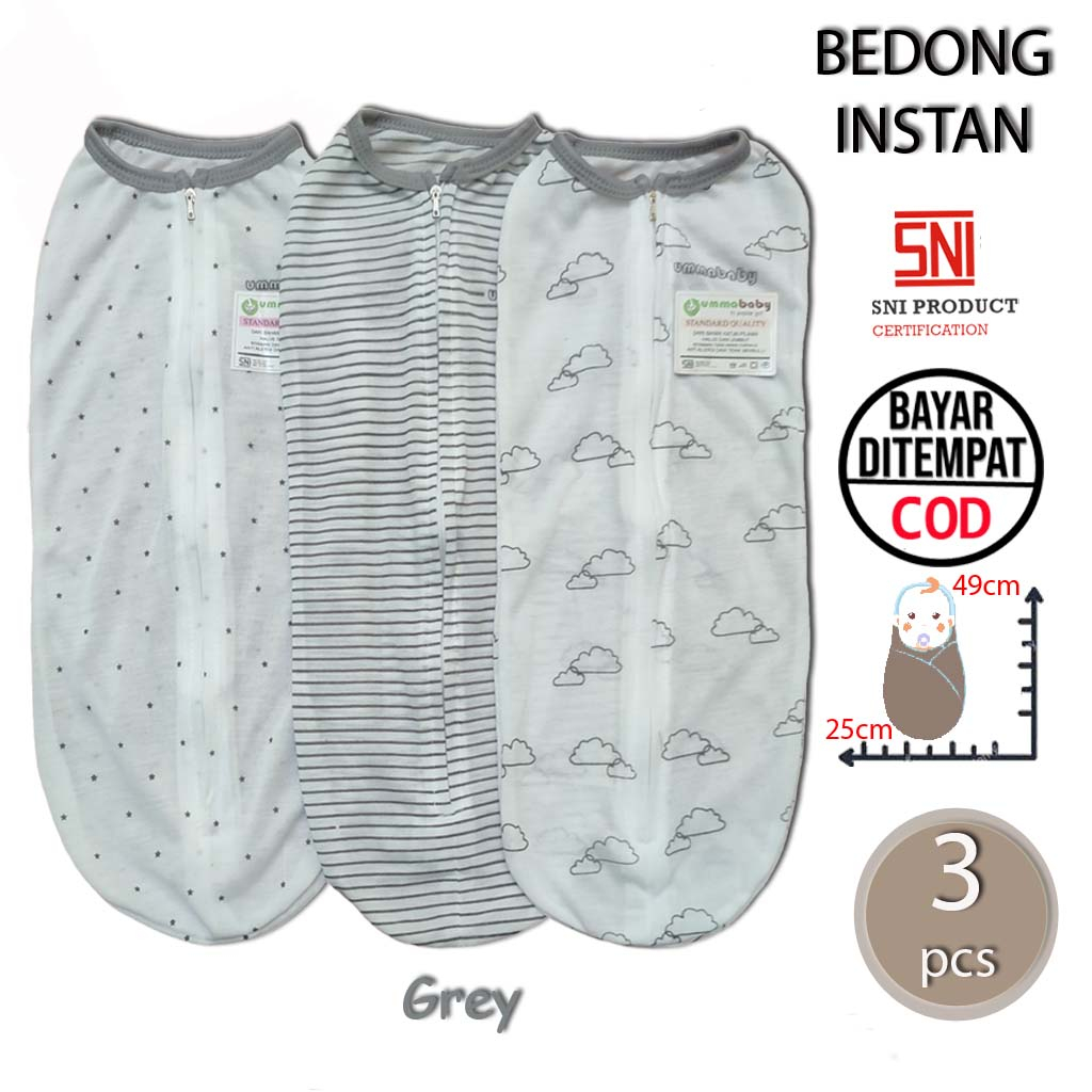 Jual 3in1 Bedong Instan Bayi Swaddle Baby Newborn Perlengkapan bayi ...