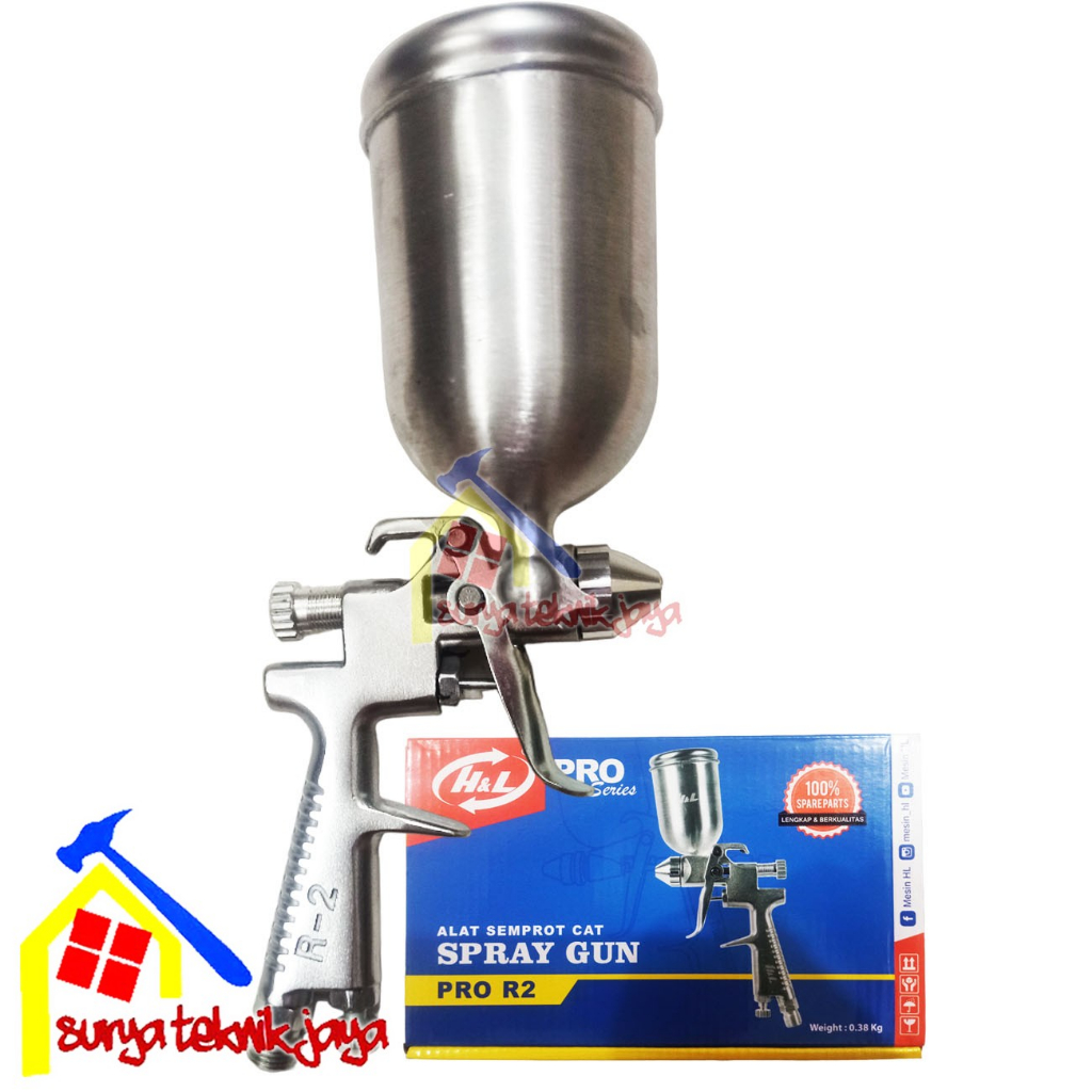 Jual [cuci gudang] H&L Sagola Spray Gun K2/R2 Tabung Atas - Spray Gun 400cc - Alat Penyemprot ...