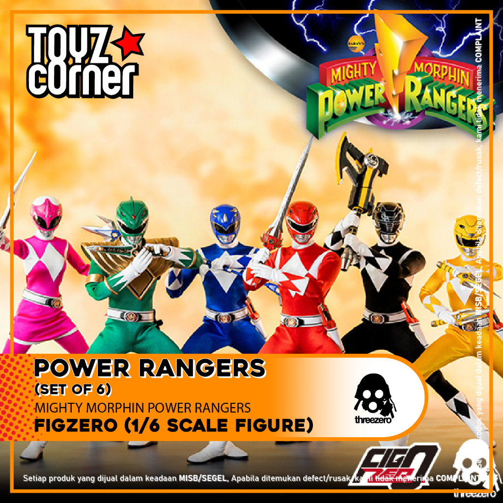 Jual Toyz Corner - Three Zero 1/6 Scale Mighty Morphin Power Rangers ...