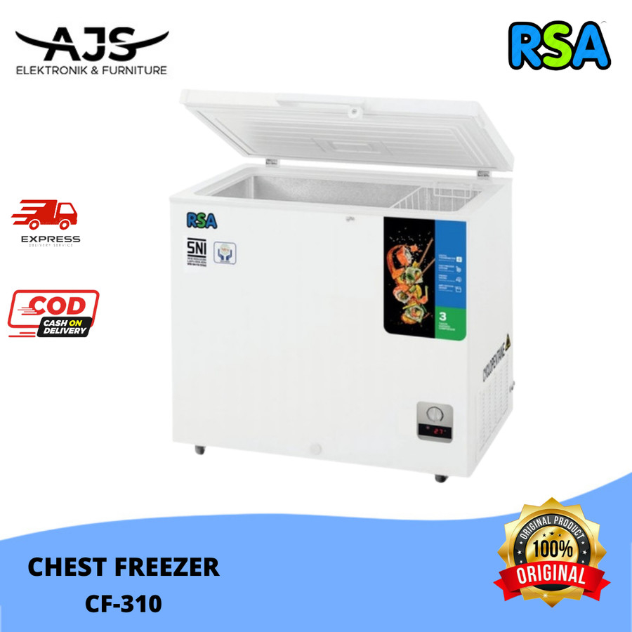 Jual RSA CF 310 CHEST FREEZER BOX 300 L LEMARI PEMBEKU 300 LITER BY GEA ...