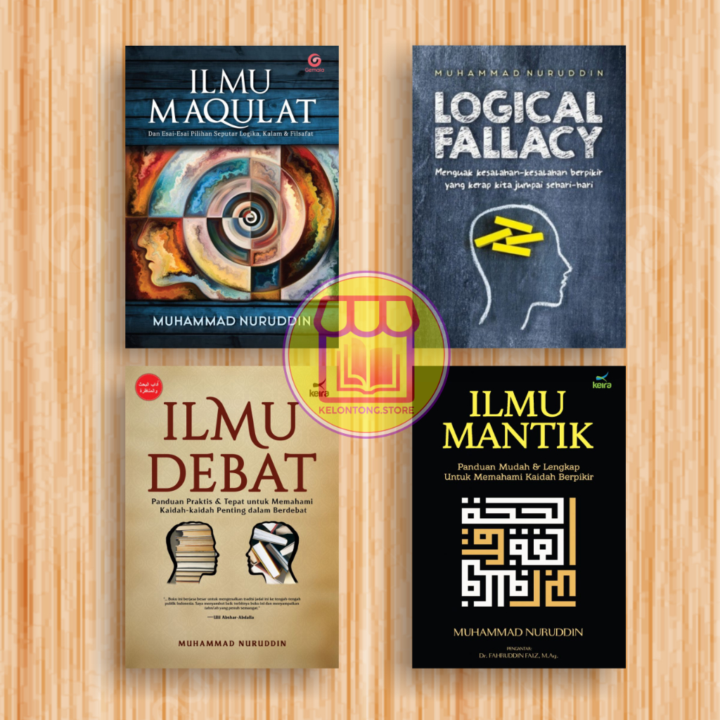 Jual (Soft Cover) Paket 4 Buku Ilmu Mantik, Ilmu Debat, Logical Fallacy ...