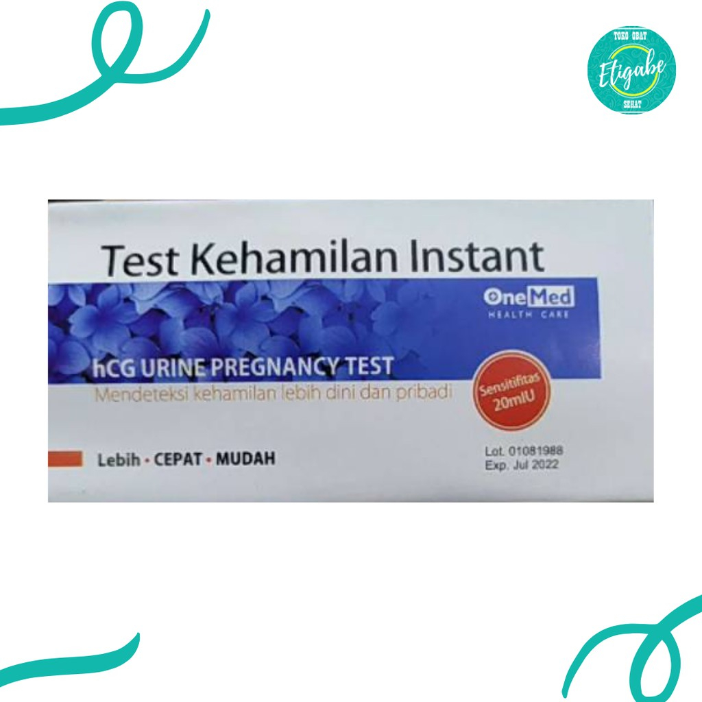 Jual One Med Test Kehamilan Instant | Mendeteksi Kehamilan Dini dan ...