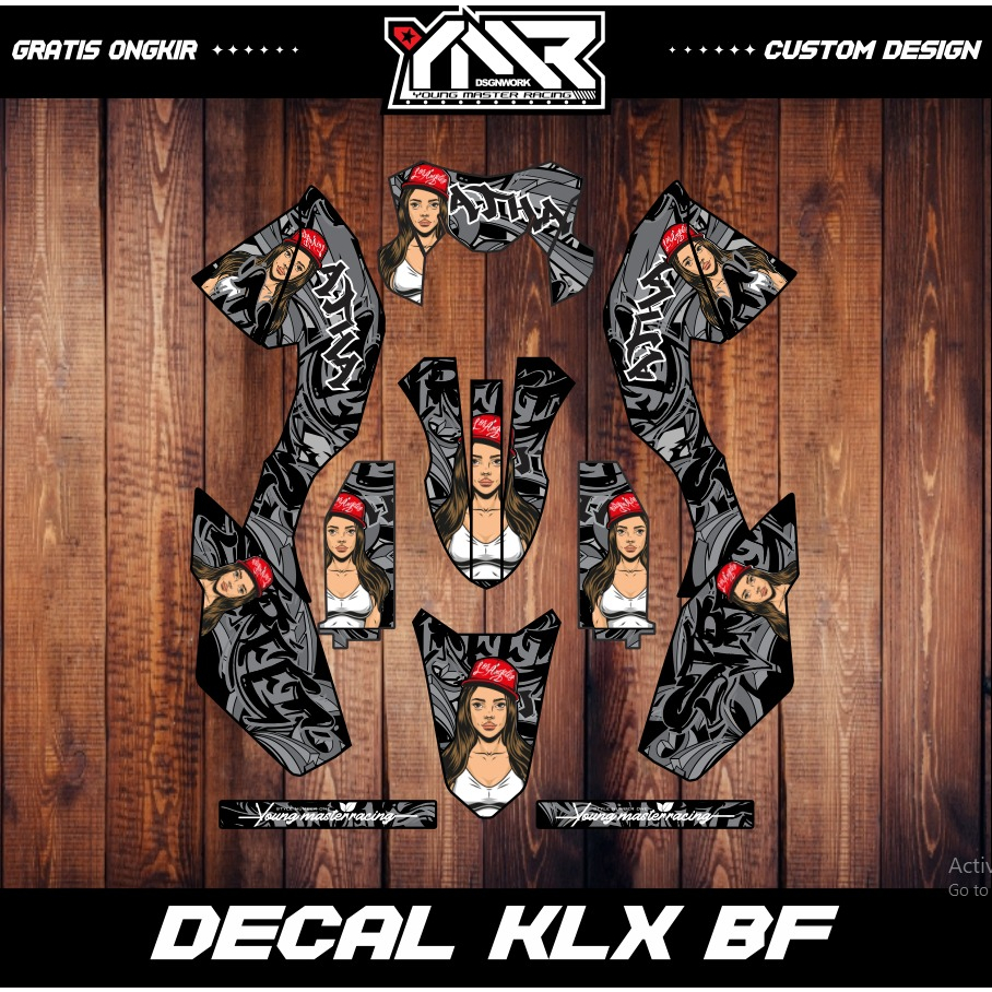 Jual Decal sticker stiker motor D TRACKER/DTX Full custom warna cerah ...