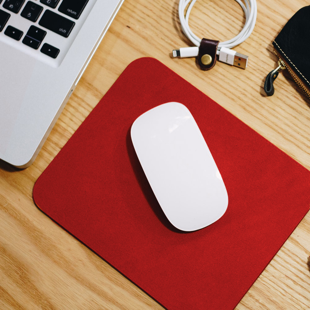 Jual Mousepad Alas Mouse Pointer Waterproof Faux Leather Premium ...