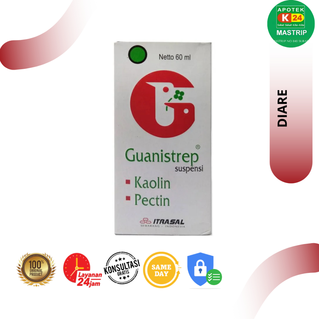 Jual Guanistrep Sirup / Diare / Diatas 3 tahun / 60ml | Shopee Indonesia