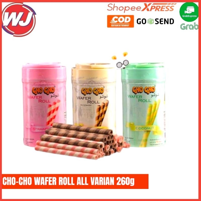 Jual CHO-CHO WAFER ROLL 260g ALL VARIAN | Shopee Indonesia