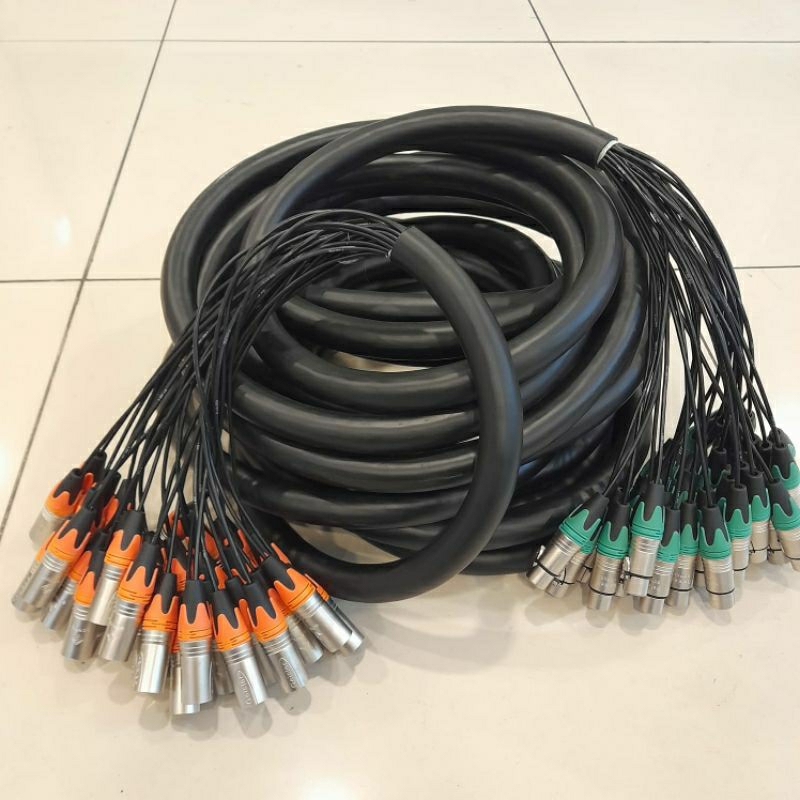 Jual Snake Kabel isi 32chanel Komplit + Konektor Jack XLR Male-Female ...