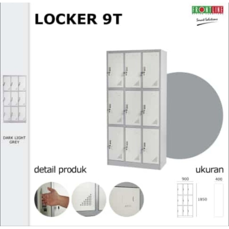 Jual Locker Besi Lemari Arsip Besi Cabinet Besi Frontline 9T Loker Besi ...