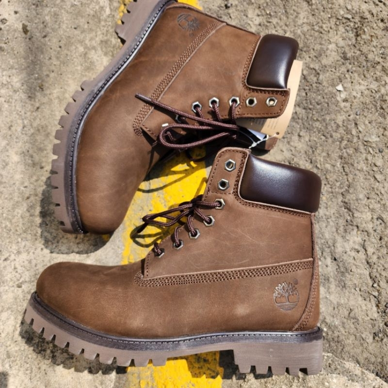 Jual Sepatu Boots Pria TIMBALAND 6 Inch Prem Wheat Dark Brown ...