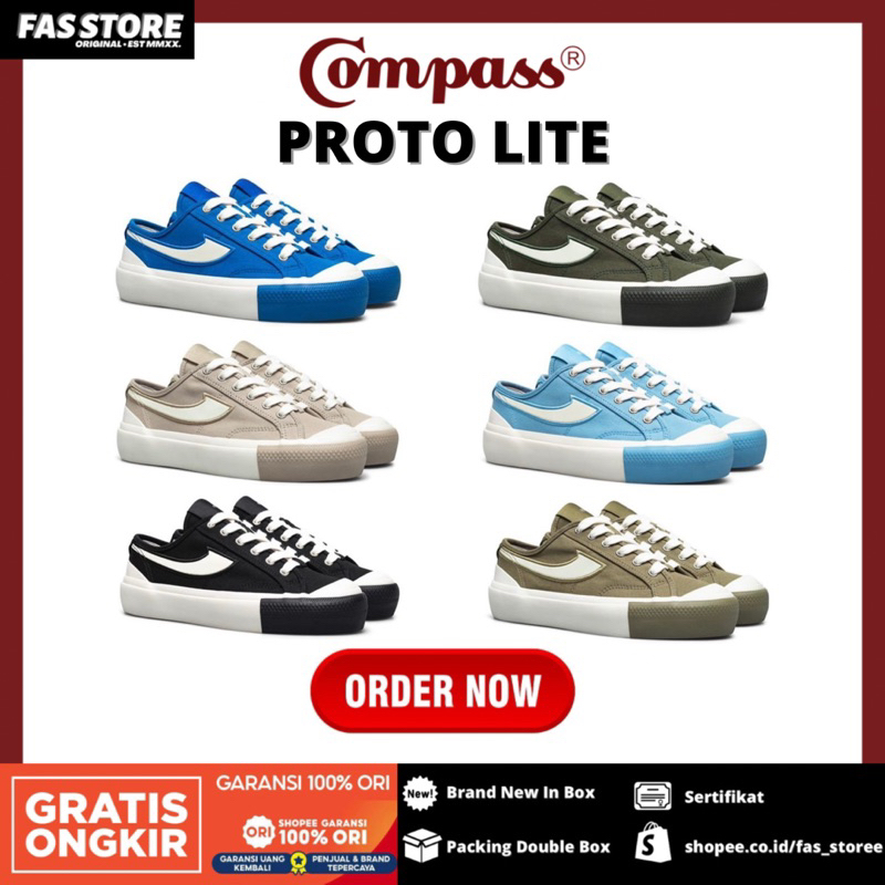 Jual [ORIGINAL] SEPATU COMPASS PROTO LITE | Shopee Indonesia