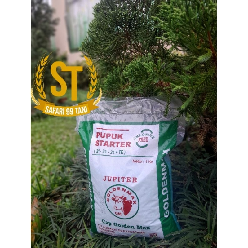 Jual pupuk npk JUPITER starter 21-21-21+TE goldenmax berat 1kg | Shopee ...