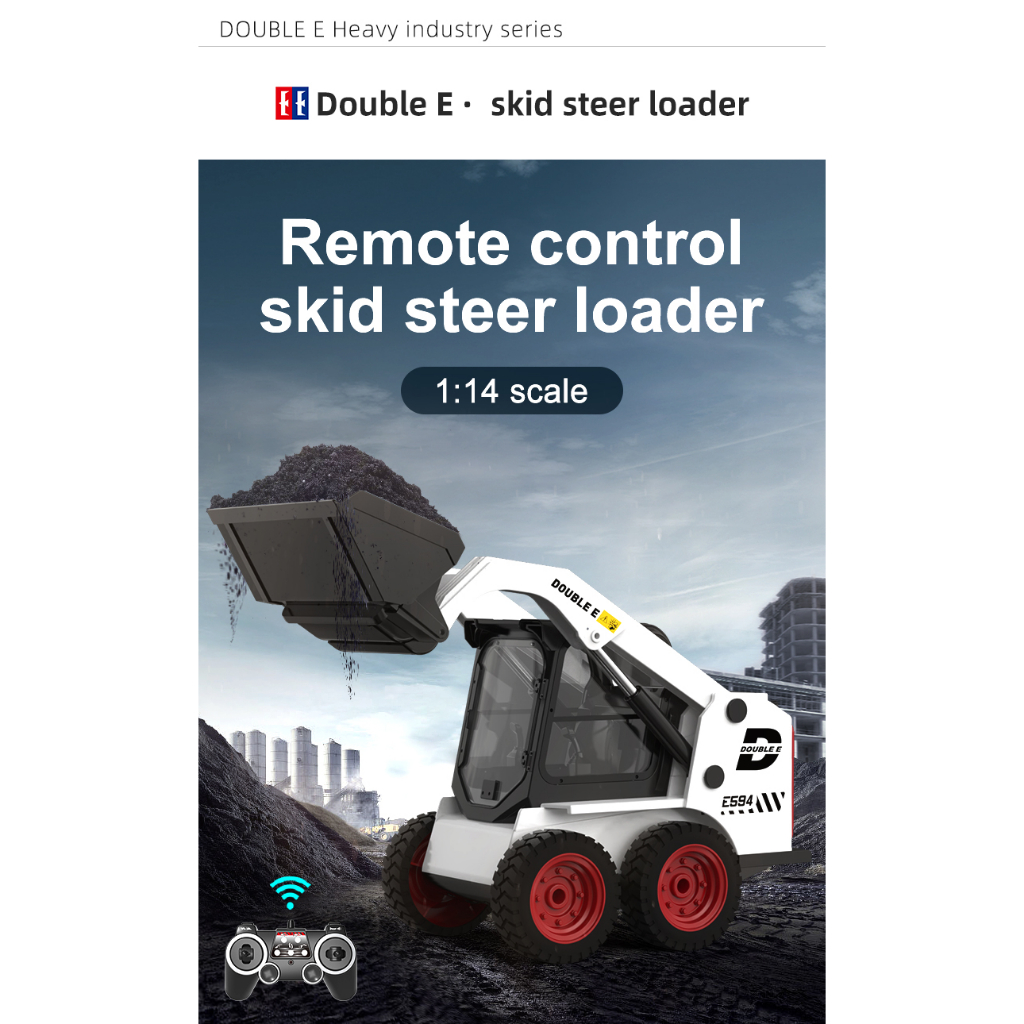 Jual RC Double E Skid Steer Loader E594-003 bulldozer | Shopee Indonesia