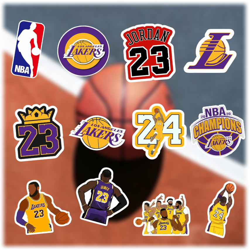 Jual (Part 1) Sticker NBA Edition Waterproof | Stiker Koper | Stiker ...