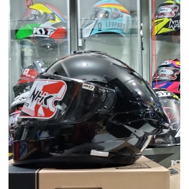 Jual HELM NHK MARK 1 DOUBLE VISOR SOLID BLACK DOFF DAN BLACK GLOSS ...