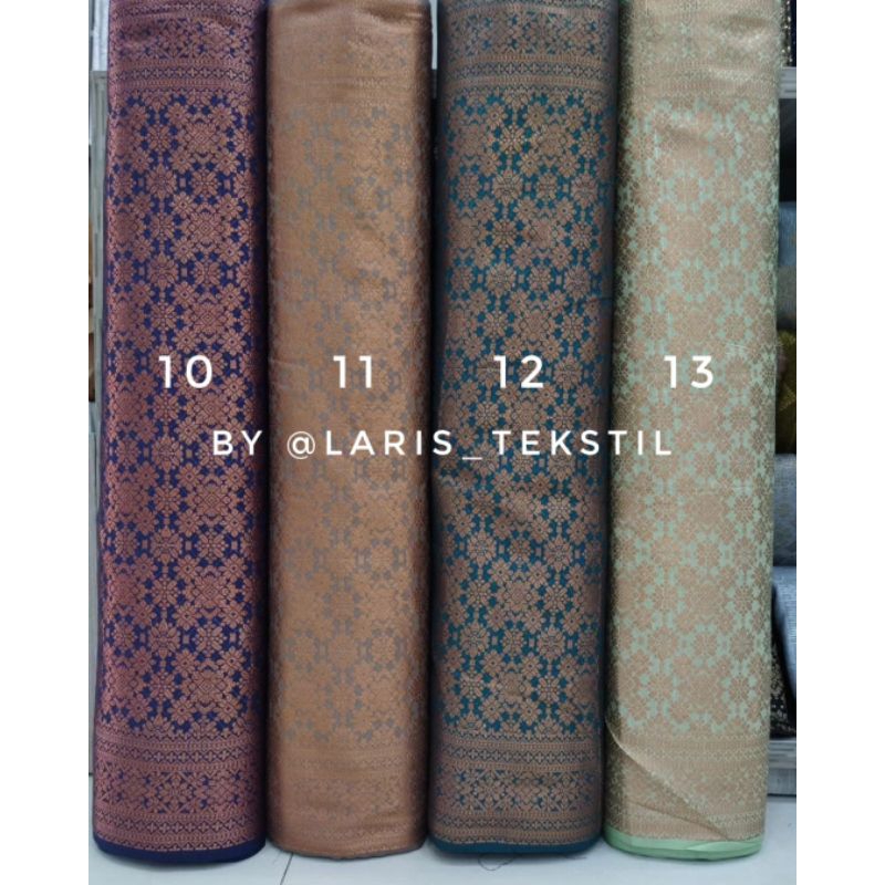 Jual Kain Songket Semi Palembang Kombinasi Tembaga (harga per setengah meter) | Shopee Indonesia