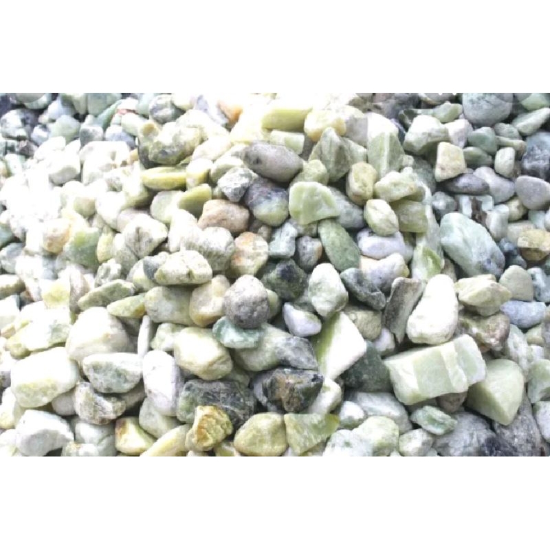 Jual 1 kg Rough batu akik giok Aceh sungai Dareh Jade serpentine harg 1 ...