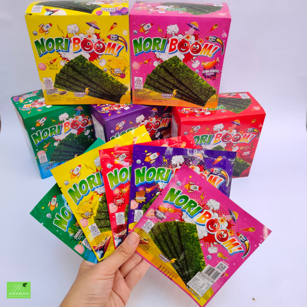 Jual RUMPUT LAUT CRISPY NORIBOOM SNACK ANAK | Shopee Indonesia