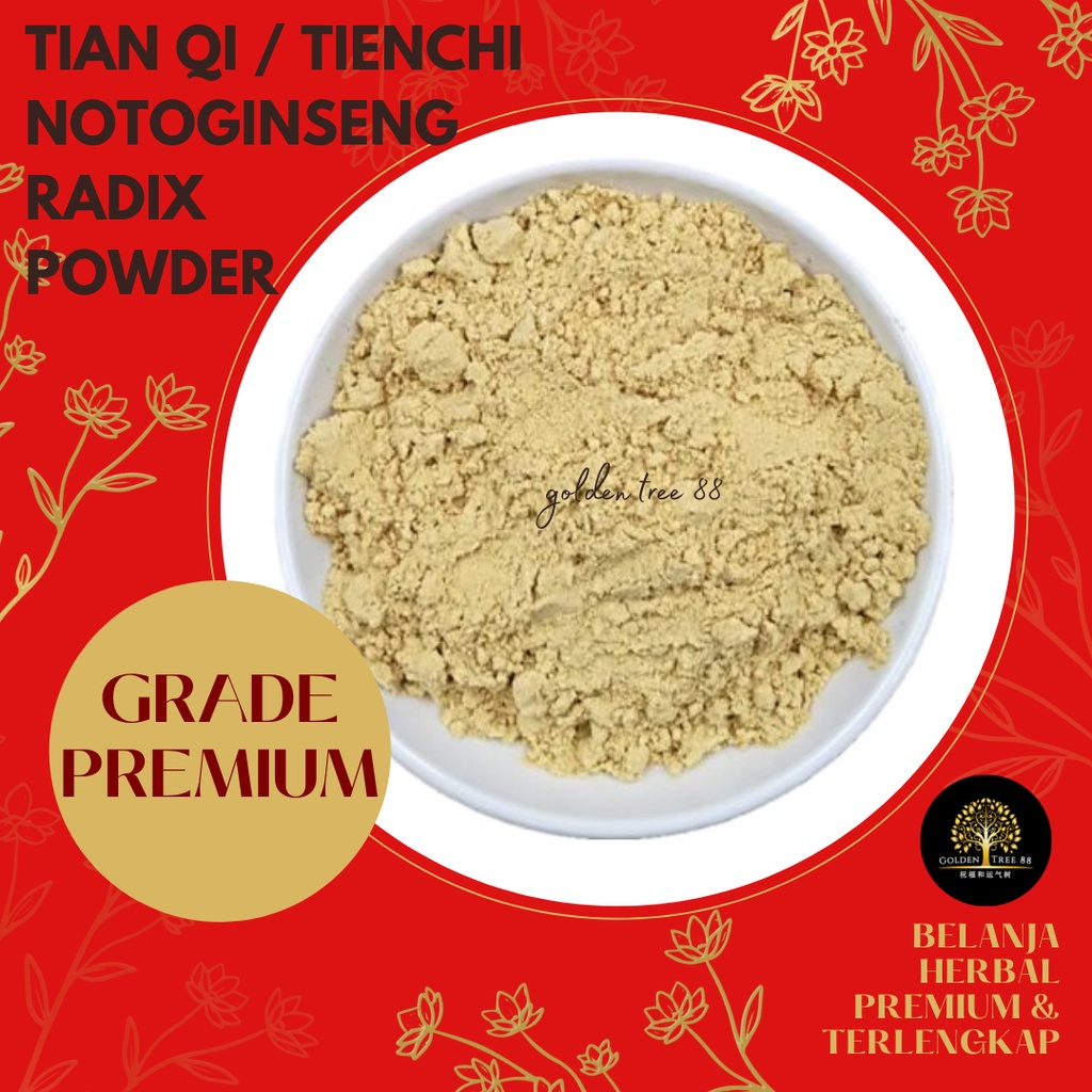 Jual 100 gram Premium Tienchi Powder / Tianqi Fen / Tian Bubuk Fresh ...