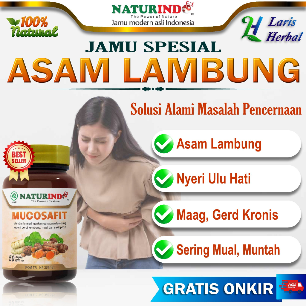 Jual Obat Asam Lambung Maag Gerd Gastritis Dispepsia Mual Mules Herbal ...