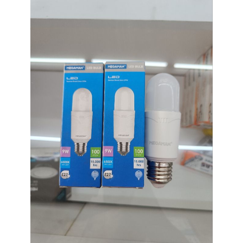 Jual LAMPU LED MEGAMAN 9W 9 WATT STIK PUTIH 6500K GARANSI 2 TAHUN | Shopee Indonesia