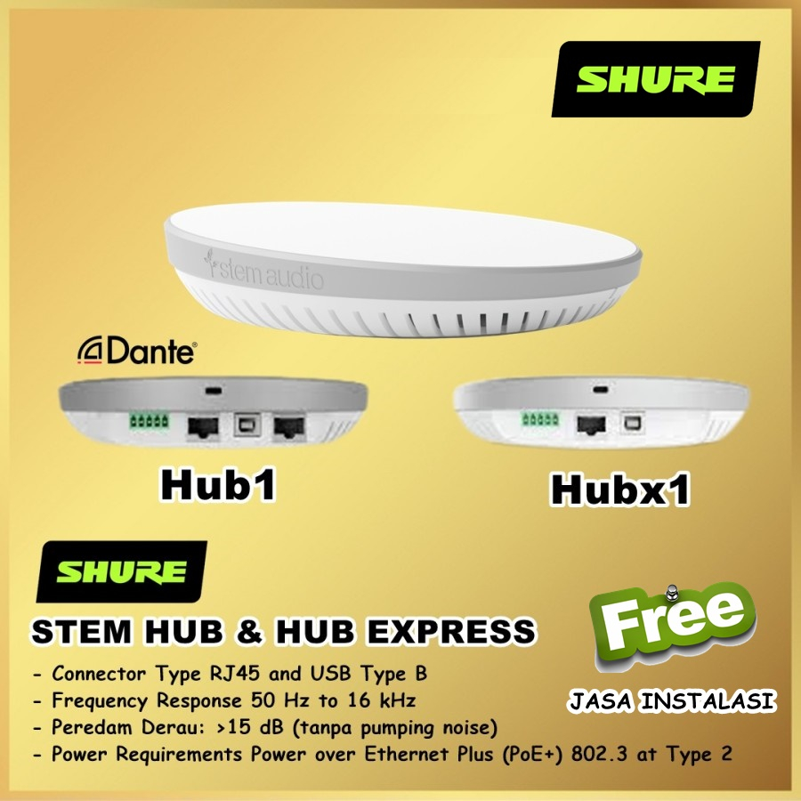 Jual Shure Stem Hub / Hub Express Audio Multi Device Communication ...