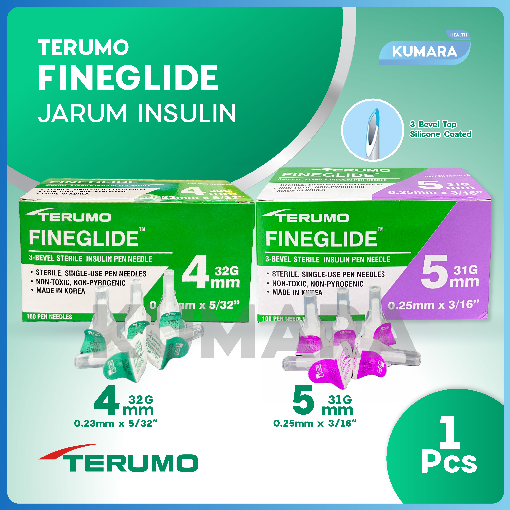 Jual TERUMO - FineGlide Jarum Insulin / Insulin Pen Needle Pcs | Shopee ...