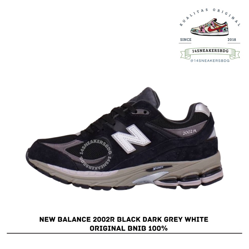 Jual Sepatu New Balance 2002R Black Dark Grey White BNIB ' UNISEX ...