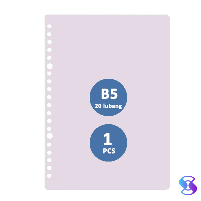 Jual Cover Sampul Loose Leaf Bahan Mika Tebal Buram Untuk Binder Ukuran A5B5-Suning Mall ...