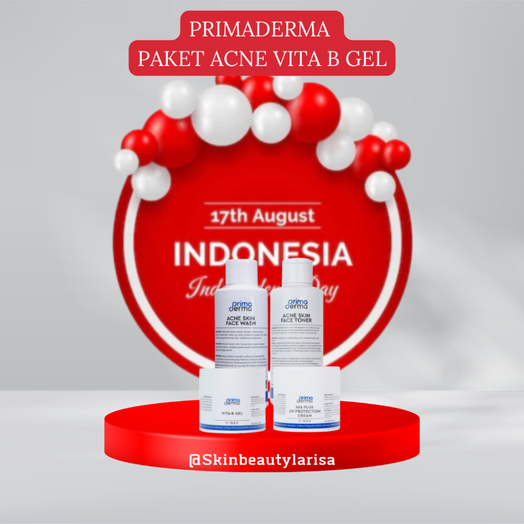 Jual PRIMADERMA PAKET ACNE VITA B GEL ( KEMASAN TERBARU ) | Shopee ...