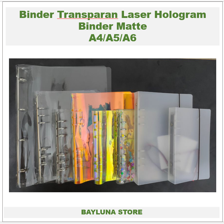 Jual Binder Transparan, Binder Sequins Payet Manik, Binder Laser ...