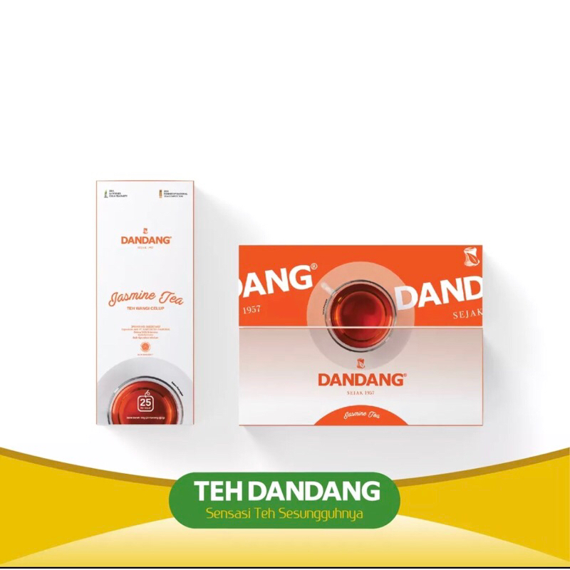 Jual BELI 1 GRATIS 1 Teh Dandang Jasmine Tea - Teh Celup 50g [1 Box/ 25 ...