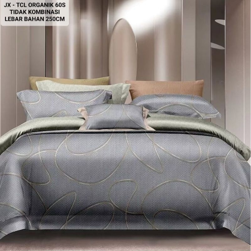 Jual BEDCOVER SUTRA ORGANIC 60S MOTIF BUNGA MINIMALIS BED COVER SUTRA ...
