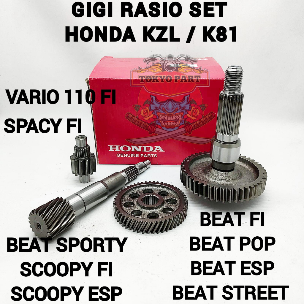 Jual GIGI RASIO SET HONDA KZL / K81 GEAR RASIO KOMPLIT HONDA KUALITAS ...