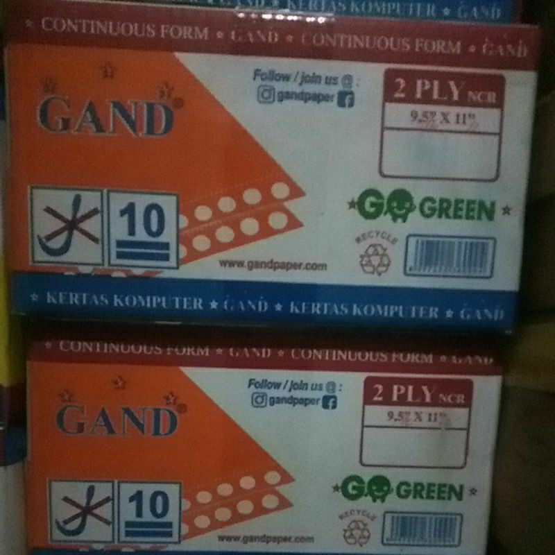 Jual kertas continuous form 2 ply bagi 4/wartel DPH 1 dus | Shopee ...