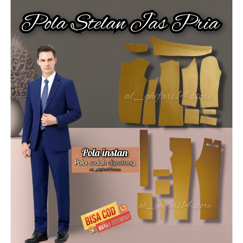 Jual POLA SETELAN JAS PRIA (POLA JAS&POLA CELANA) POLA SERAGAM KERJA ...
