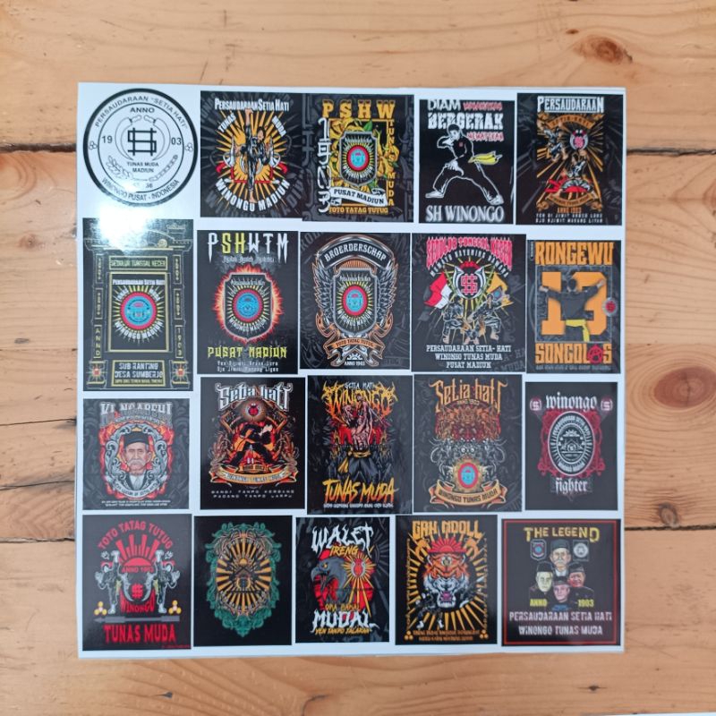Jual STICKER Pack Logo WINONGO New Desain Isi 20 Murah | Shopee Indonesia