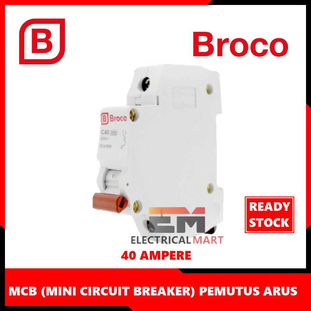 Jual MCB Broco 2A 4A 6A 10A 16A 20A 25A 32A 40A (17302 17304 17306 ...