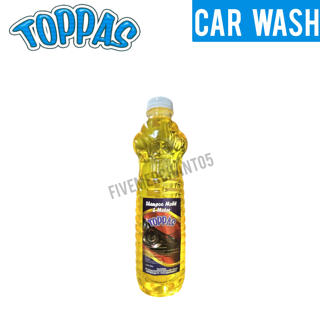 Jual Sabun Mobil Toppas BOTOL 500ml Shampoo Motor Cuci Kendaraan Car ...