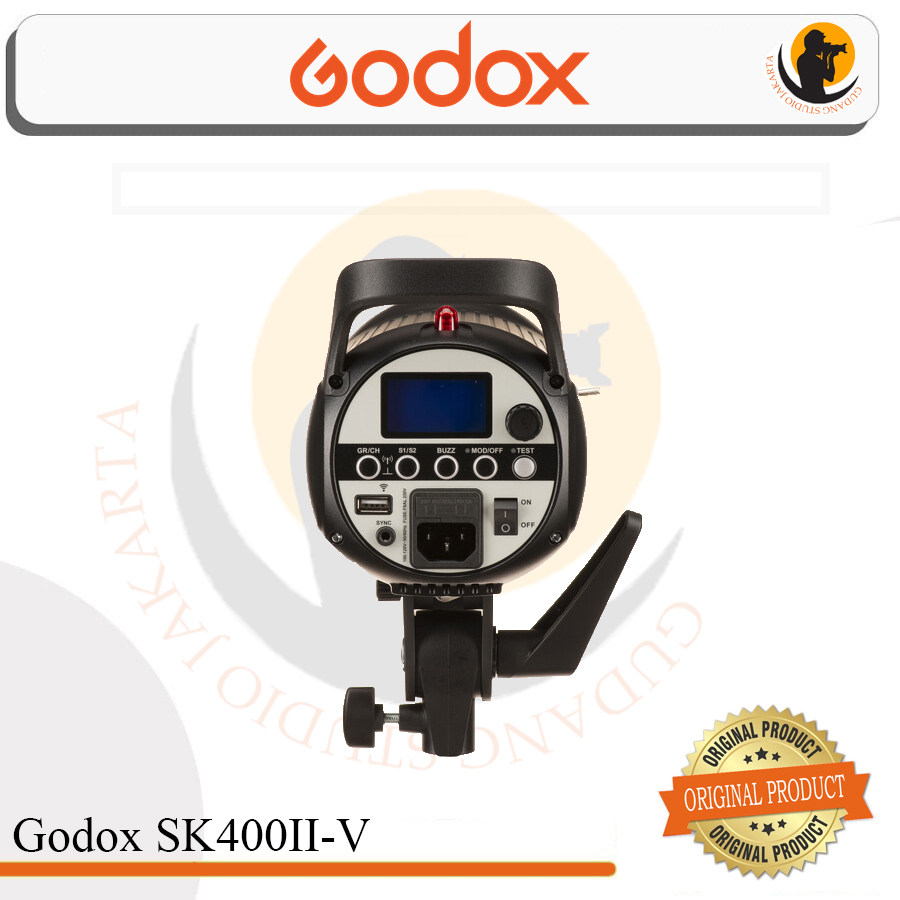 Jual Godox SK400II-V Studio Flash with LED Modeling Lamp SK400V ...