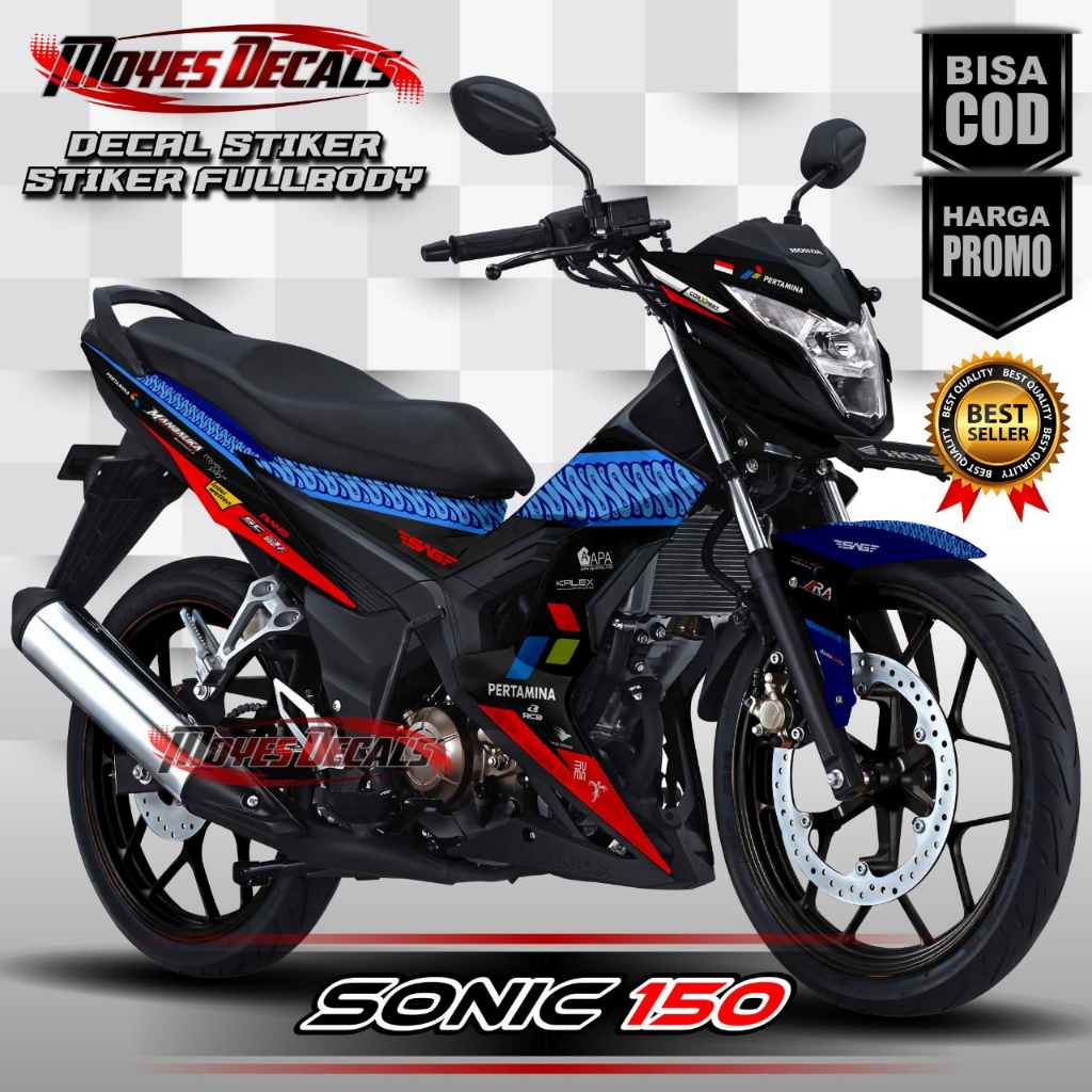 Jual Decal Sonic 150R Full Body - Stiker Sonic 150R Full Body DESIGN ...