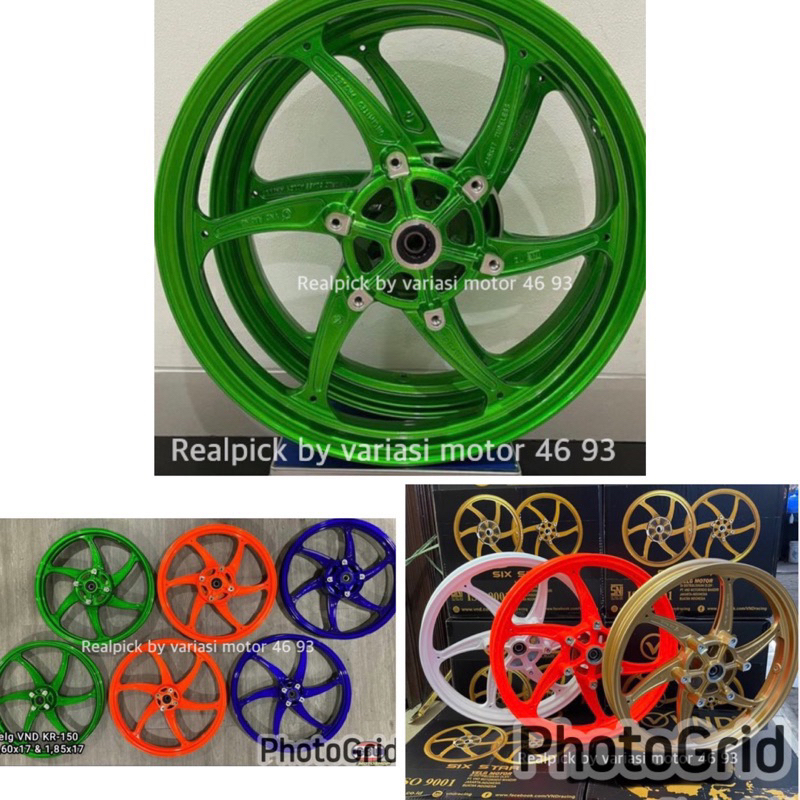 Jual velg vnd six start ninja 150r / ninja ss / ninja s velg vnd six ...