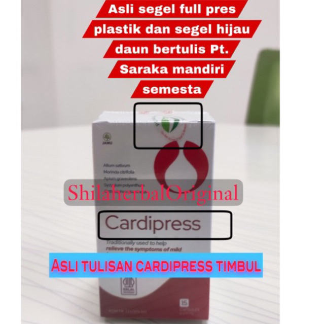 Jual CARDIPRESS ASLI ORIGINAL OBAT HIPERTENSI STROK SERANGAN JANTUNG ...