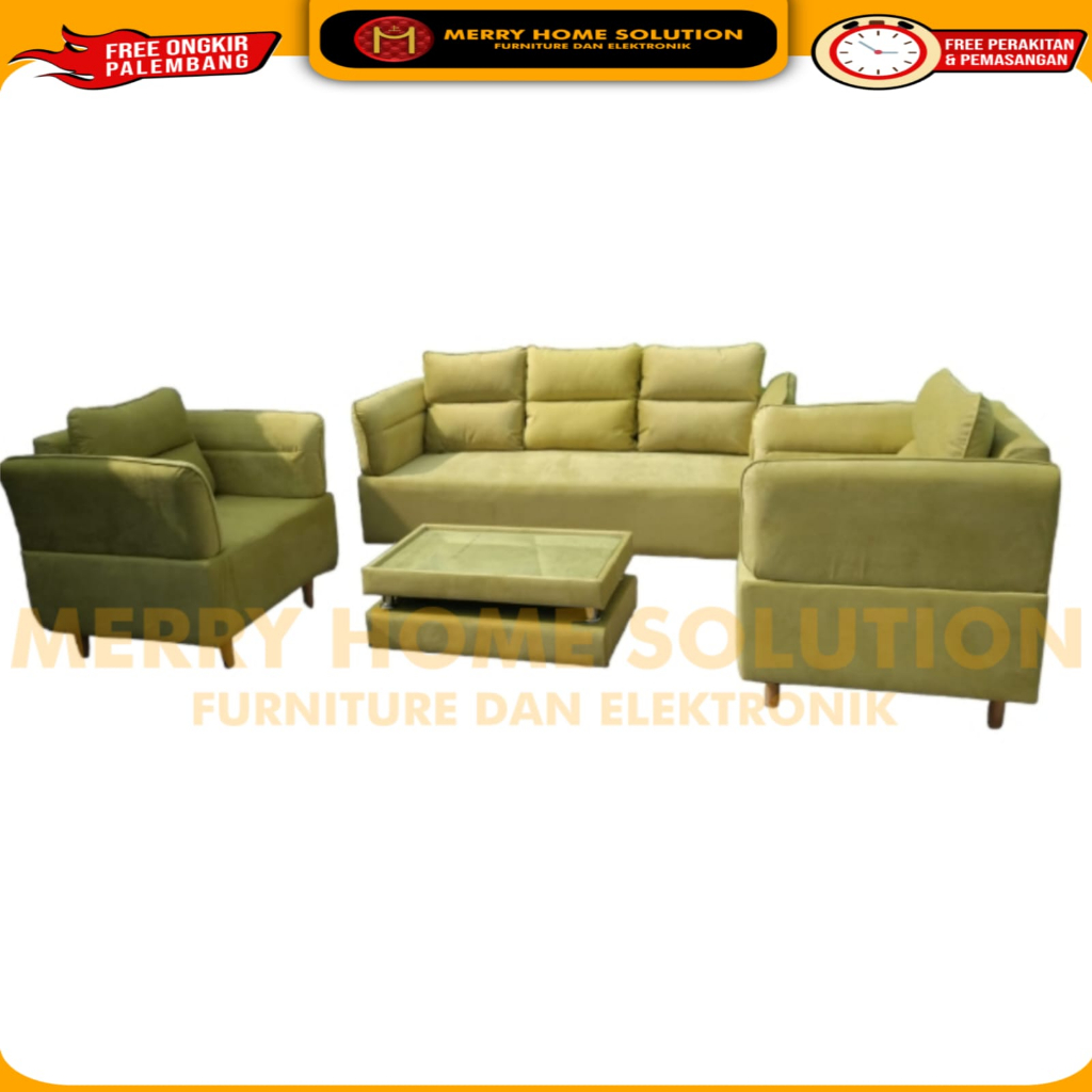 Jual sofa pokemon minimalis sofa 311+meja furniture palembang | Shopee Indonesia