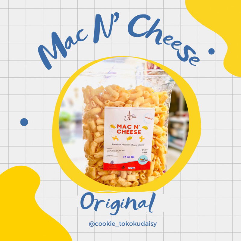 Jual DESPAR COOKIES-MAC N’ CHEESE ORIGINAL -TANPA MSG-JUMBO 500g | Shopee Indonesia