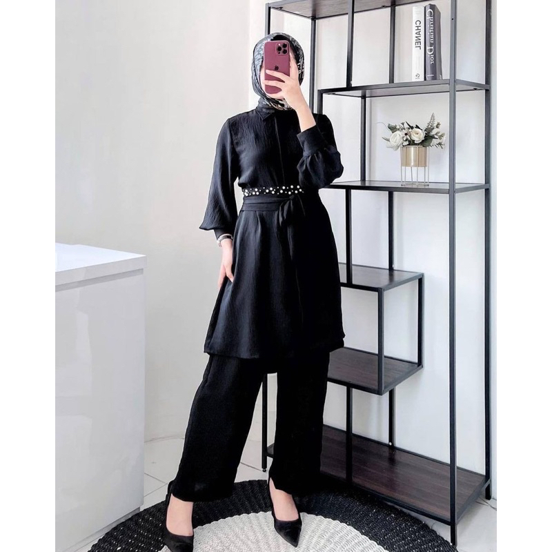 Jual BELANOVA SET / ONE SET CRINKLE / TUNIK OBI BELT / OBI BELT ...