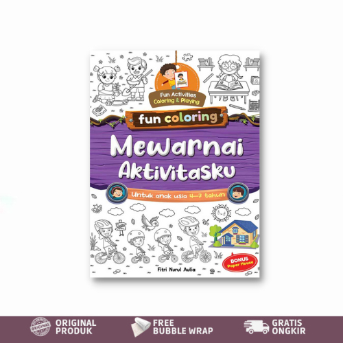 Jual Buku FUN COLORING : MEWARNAI AKTIVITASKU (BONUS PAPERHOUSE ...
