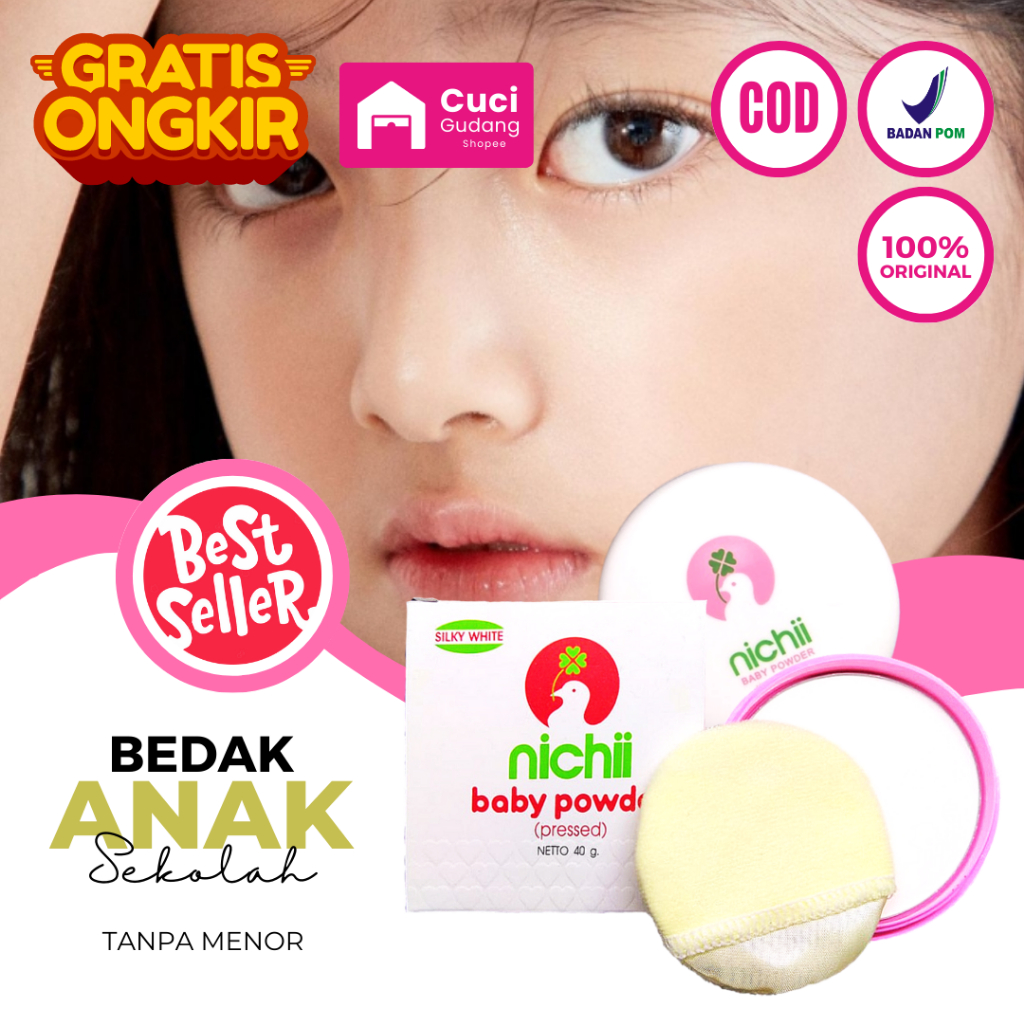 Jual Bedak Anak - Nichii Baby Powder Bedak Padat Anak Untuk Kulit ...