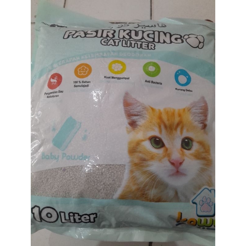 Jual PASIR KAWAN KUCING 10 L WANGI BABY POWDER, APEL, LEMON, CHARCOAL ...